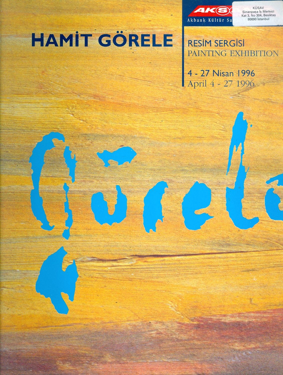 OKTAY ARAS - Hamit Görele Resim Sergisi 4-27 Nisan 1996